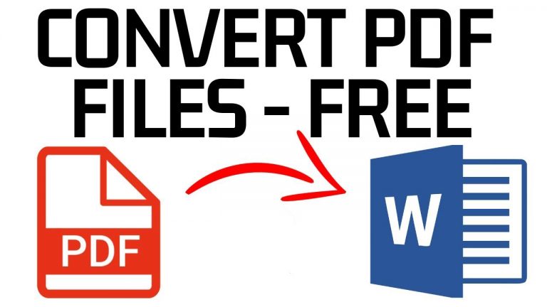 How To Convert A PDF To Word Doc Without Software - Free PDF Converter ...